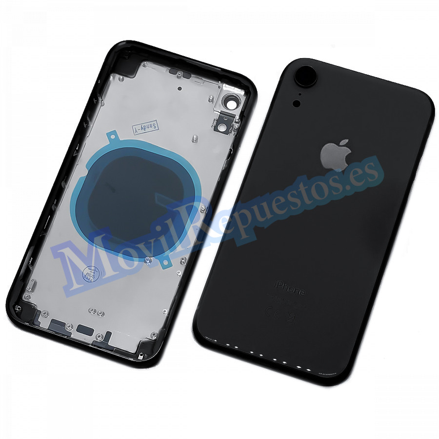 Carcasa Intermedia Con Tapa Trasera para iPhone XR - Negro ...