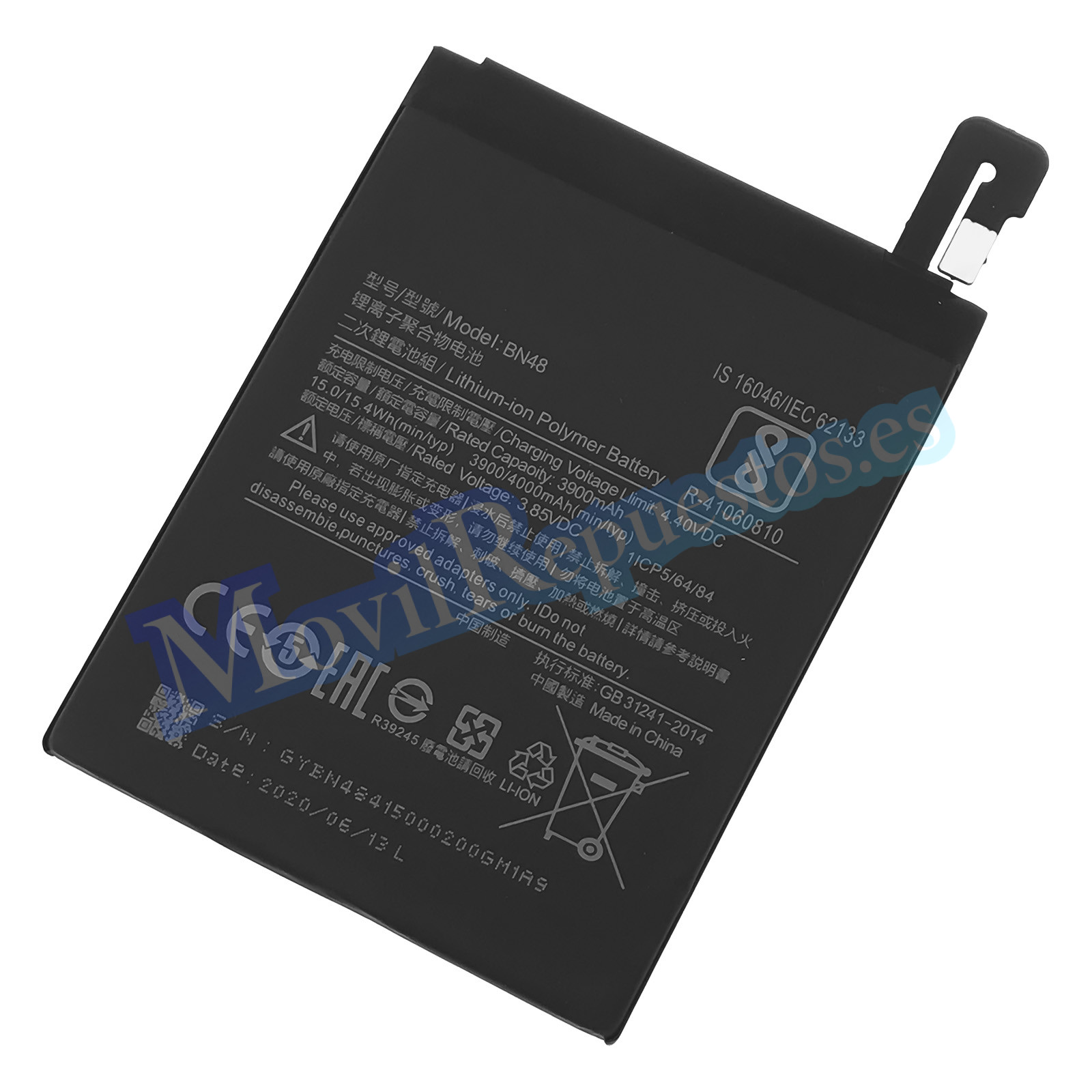Batería BN48 para Xiaomi Redmi Note 6 Pro De 3900mAh - MovilRepuestos.es