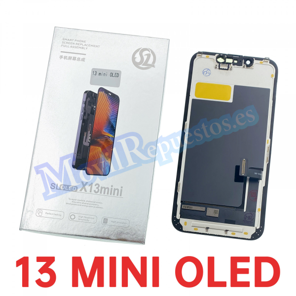 Pantalla Completa LCD Y Táctil para iPhone 13 Mini - Negro OLED - MovilRepuestos.es