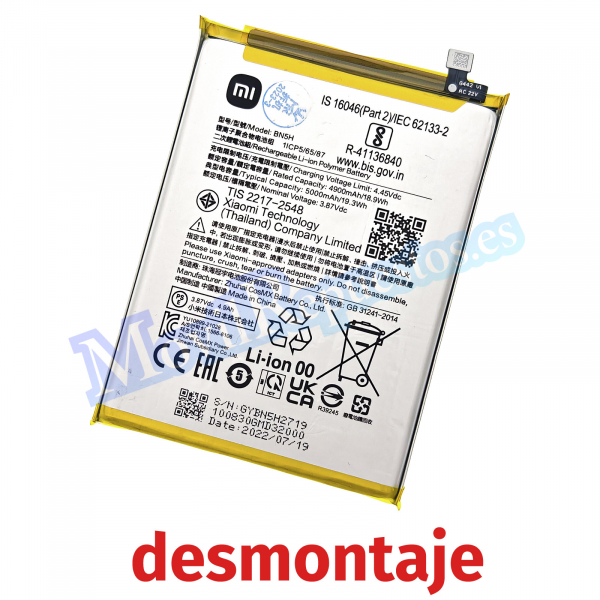 Batería BN5H para Xiaomi Redmi 10 5G / Poco M4 5G / Poco M5 / Note 11E ...