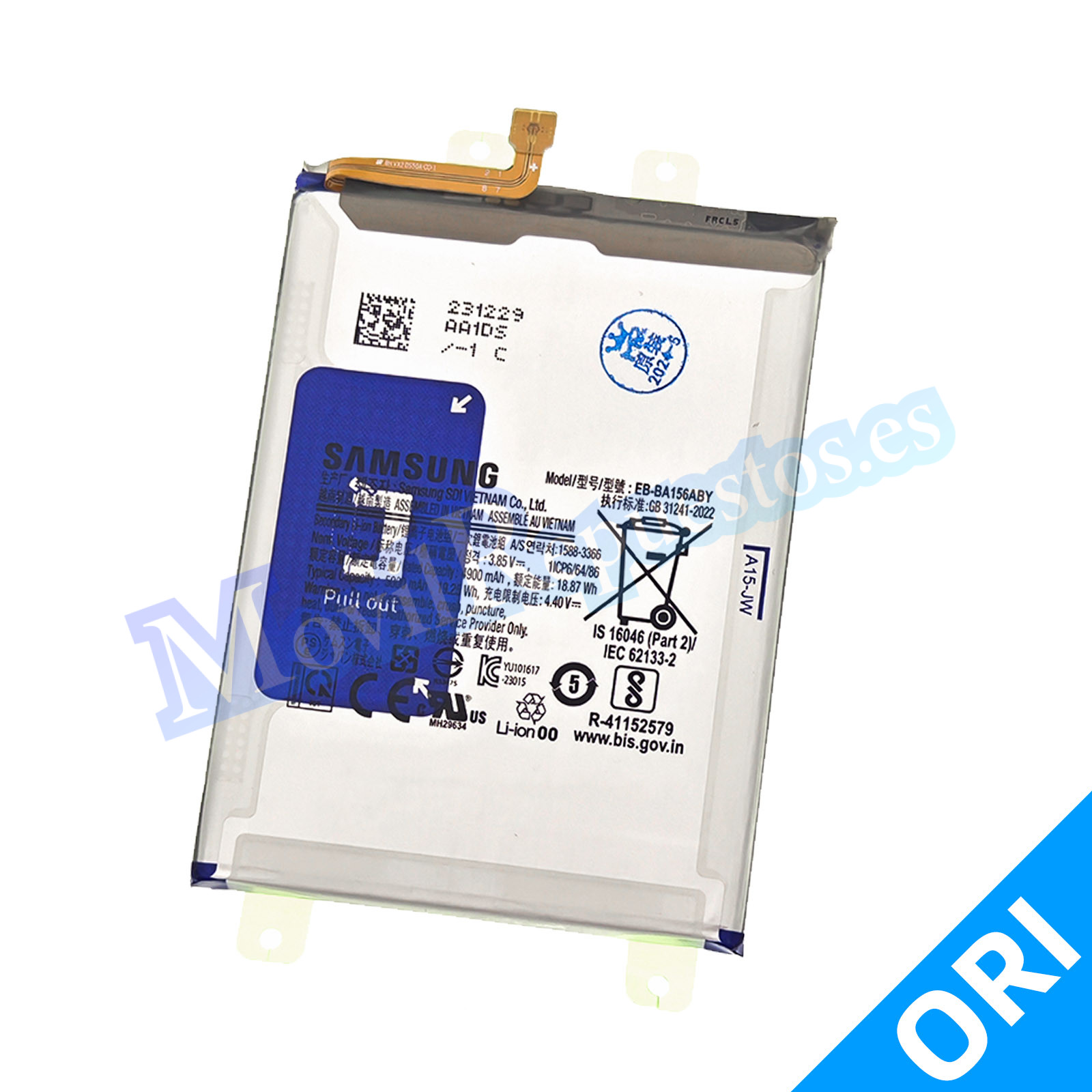 Batería Original EB-BA156ABY para Samsung Galaxy A15 4G (2024) A155 ...
